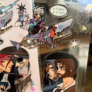 Arcane Shippy Sticker Sheet 8x5" Ft. Vander, Silco, Jinx, Vi, Viktor ...