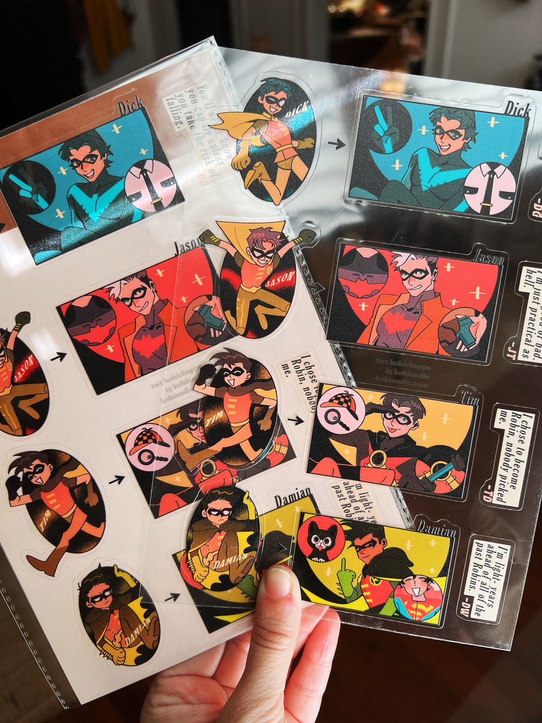 Batboys: Roll Call! Clear Sticker Sheets 8x5" - Etsy