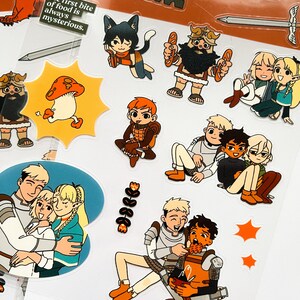 Dunmeshi Clear Sticker Sheets 8x5 - Etsy