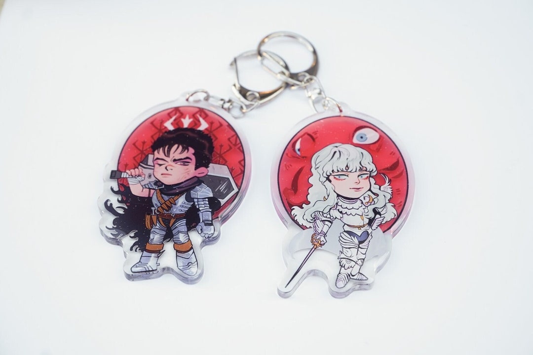 Berserk 3" Ambition Keychains Ft. Guts & Griffith! - Etsy