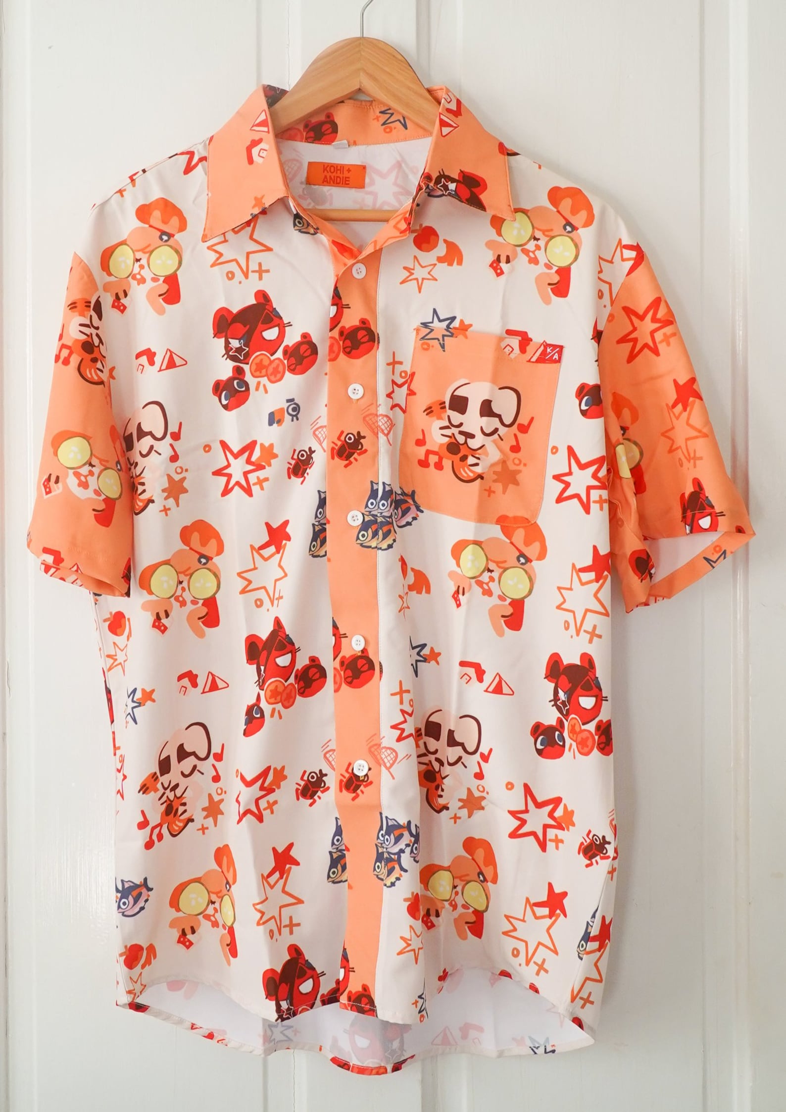 Acnh Button Down Shirt Ft. Kk, Nook, & Isabelle! (FINAL STOCK) - Etsy