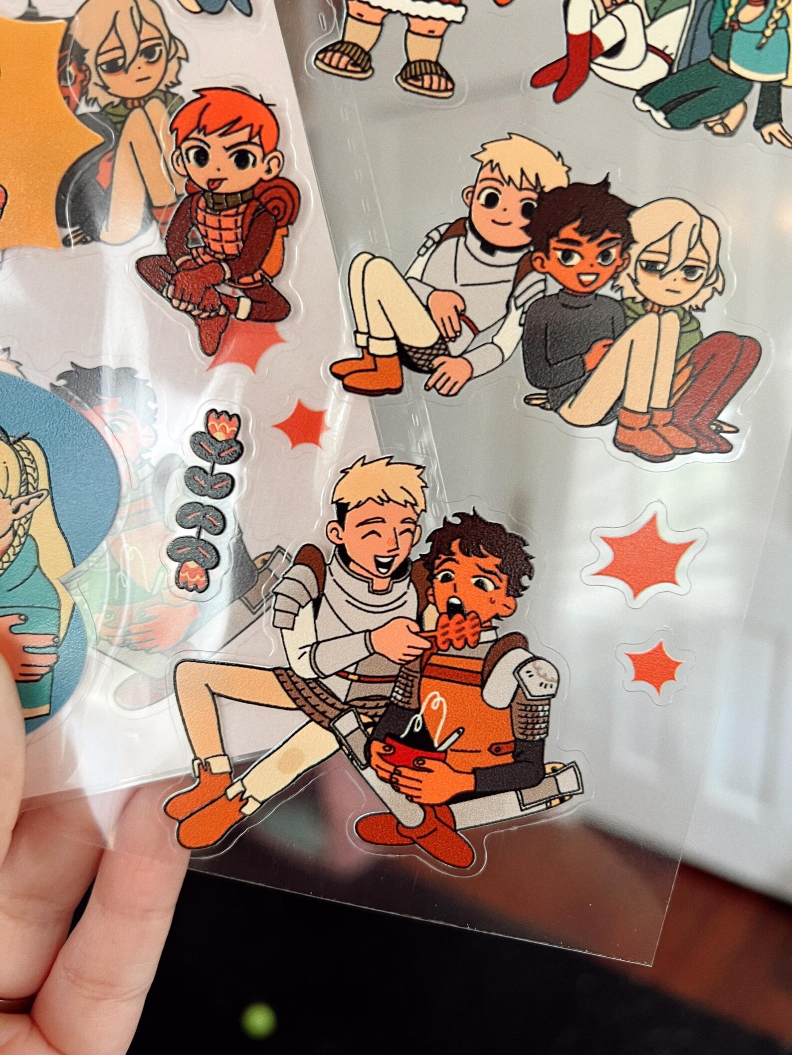 Dunmeshi Clear Sticker Sheets 8x5 - Etsy