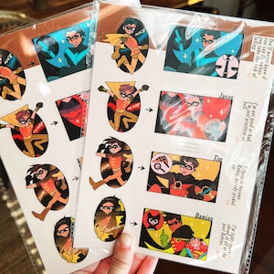 Batboys: Roll Call! Clear Sticker Sheets 8x5" - Etsy