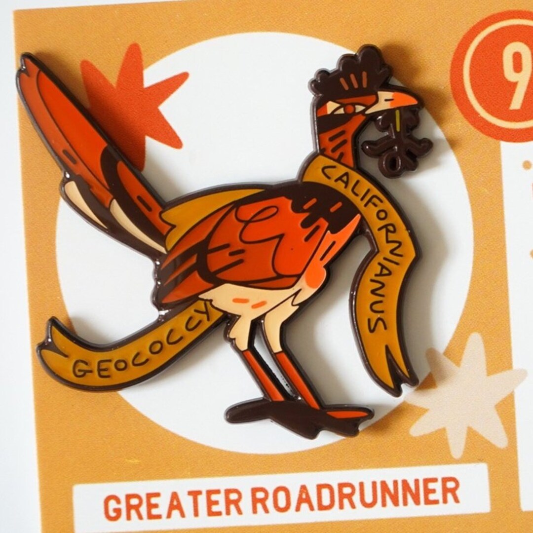 Greater Roadrunner 2" Enamel Pin - Etsy