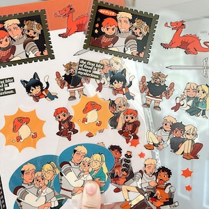 Dunmeshi Clear Sticker Sheets 8x5 - Etsy