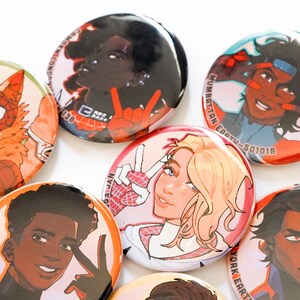 Atsv Circle Buttons: Ft. Miles, Gwen, Miguel, Peter B, Pavitr, Hobie ...