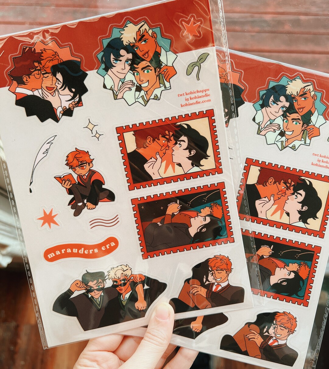 Marauders Clear Sticker Sheets 8x5" - Etsy