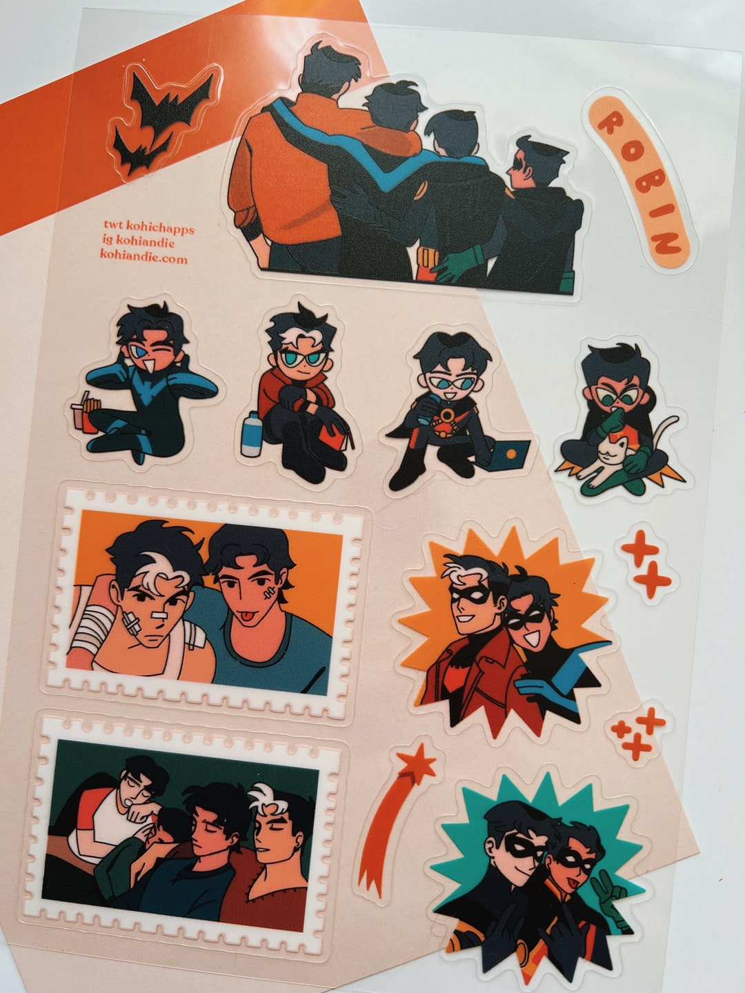 Batboys Clear Sticker Sheets 8x5 - Etsy