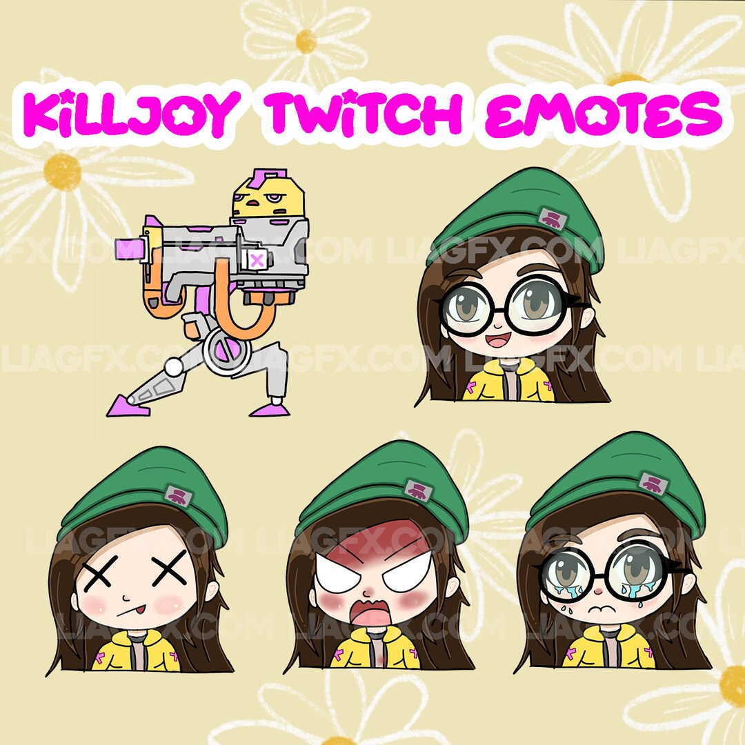 Killjoy Chibi Twitch Emotes - Etsy