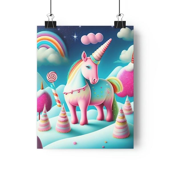 Unicorn Poster - Etsy