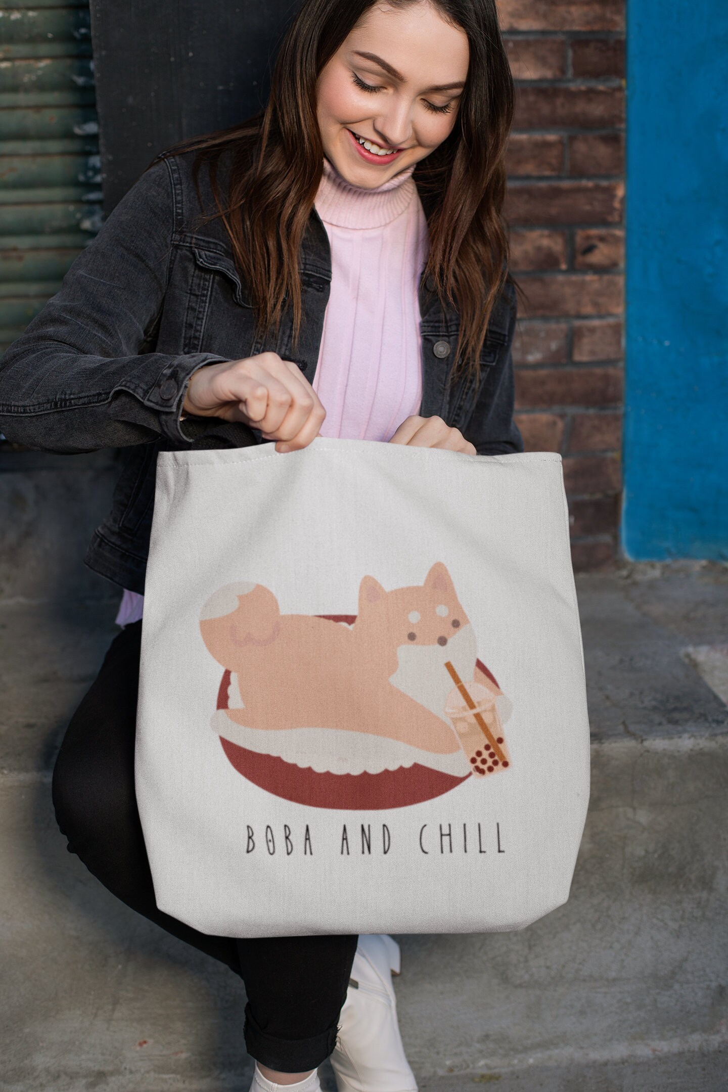 Boba and Chill Bag Shiba Bag Boba Lover Boba Gifts Bubble - Etsy
