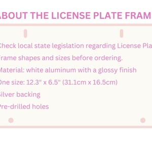 Bts Metal License Plate Frame, Bt21, Bts, Kpop License Plate, Jungkook ...