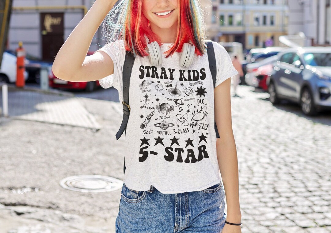 Stray Kids Shirt, Stray Kids 5 Star, Skz, Skzoo, Kpop, Kpop Merch ...