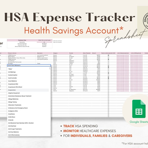 Expense Tracker - Etsy