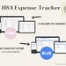 HSA Expense Tracker: Google Sheets Template (digital Download, Pink ...