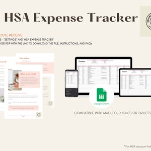 HSA Expense Tracker: Google Sheets Template With Category Dropdowns (digital Download) | How to ...