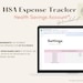HSA Expense Tracker: Google Sheets Template (digital Download, Pink ...