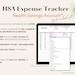 HSA Expense Tracker: Google Sheets Template (digital Download, Pink ...