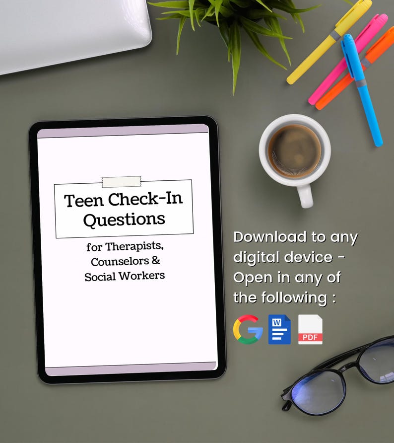Teen Therapy Questions, Teen Check-ins, Teenager Doesn't Talk Prompts ...