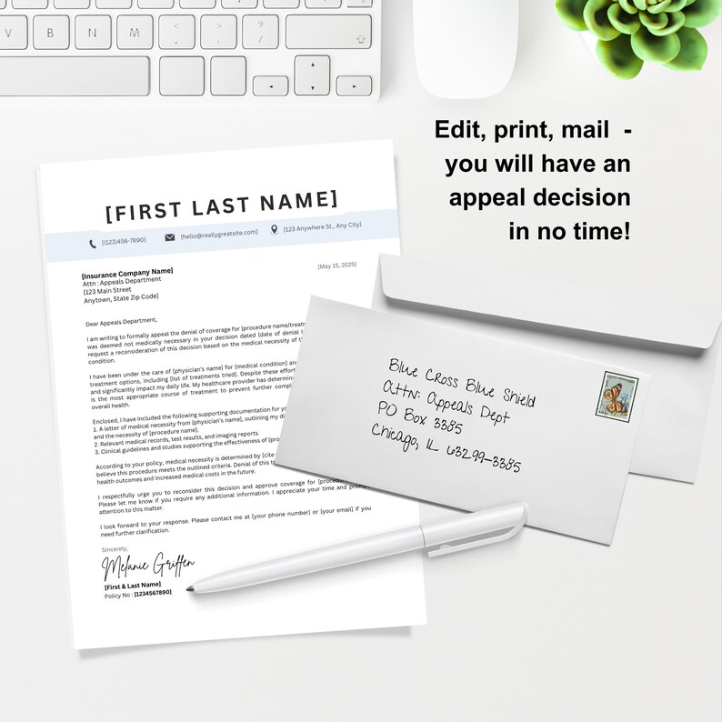 Health Insurance Appeal Letter Template, Appeal Insurance Denial ...