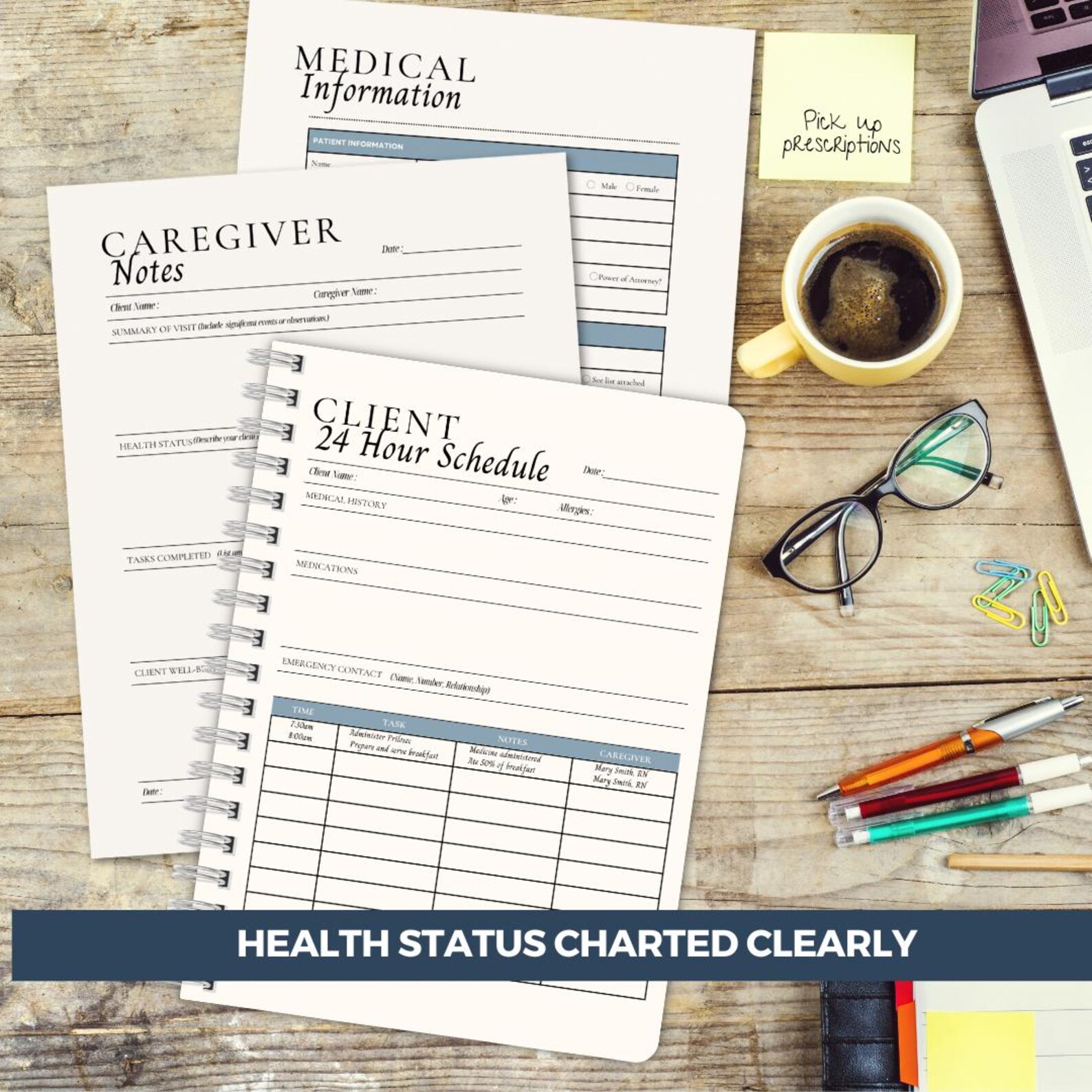 Ultimate Home Caregiver Health Binder, Editable Elder Care Checklist ...