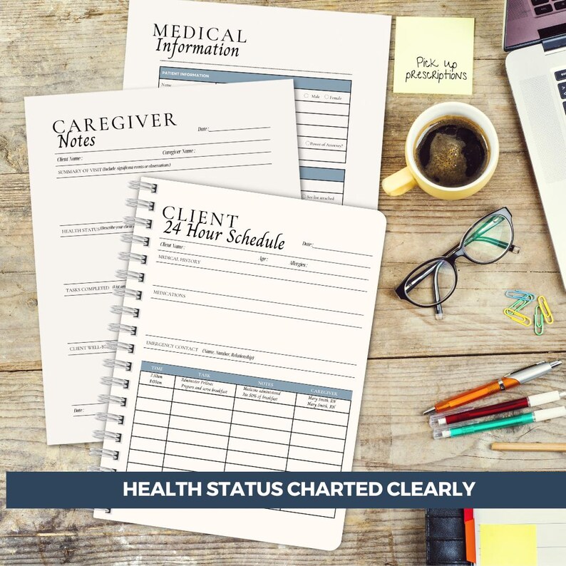 Ultimate Home Caregiver Health Binder, Editable Elder Care Checklist ...