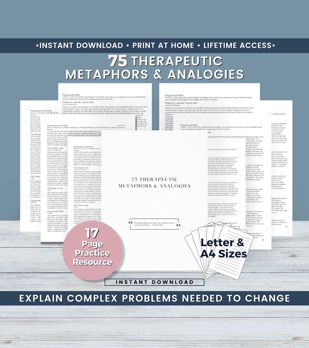 Therapy Metaphors & Prompts, Behavioral and Mental Health Professional ...