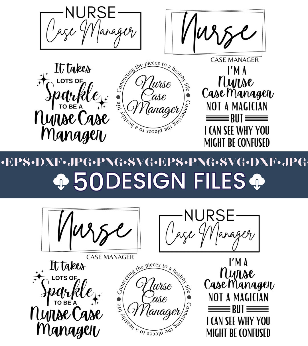 RN Case Manager 50 File Design Bundle, Care Management Jpeg, RN Case ...