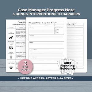Nurse Case Management Progress Note - Etsy