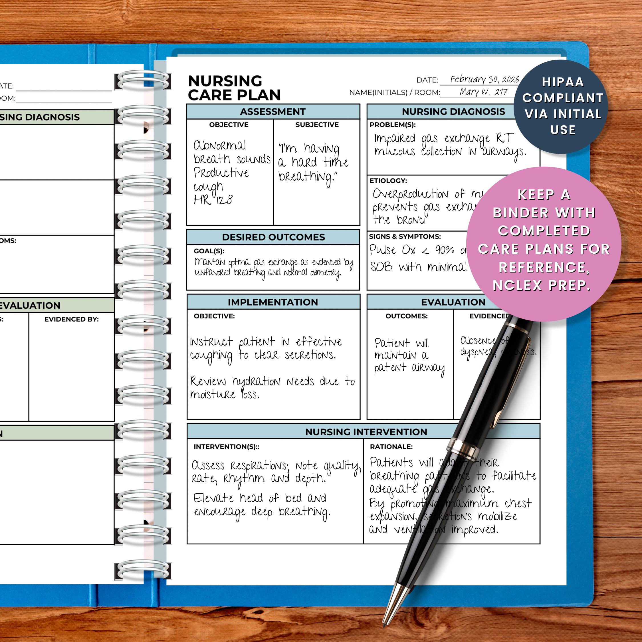 Printable Care Plan Templates, Nursing Care Planning Forms, Nursing ...