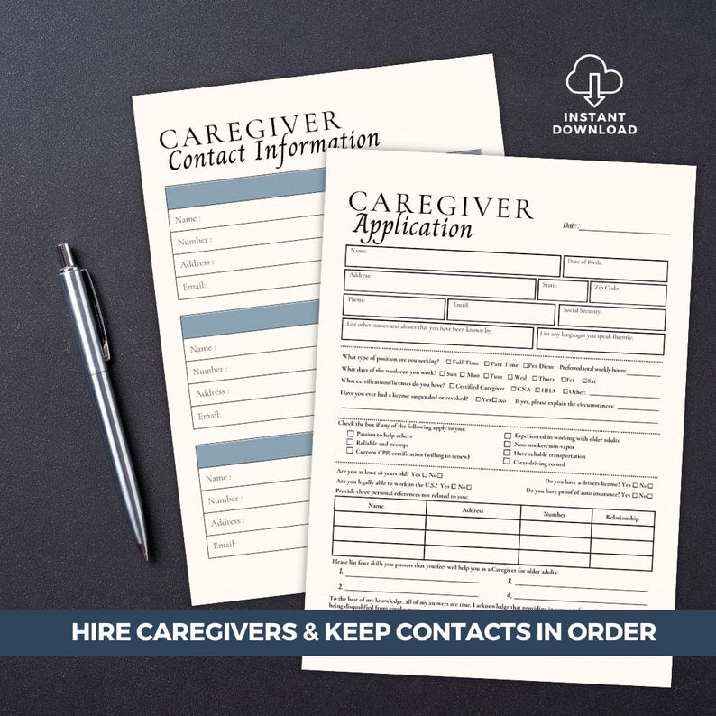 Ultimate Home Caregiver Health Binder, Editable Elder Care Checklist ...