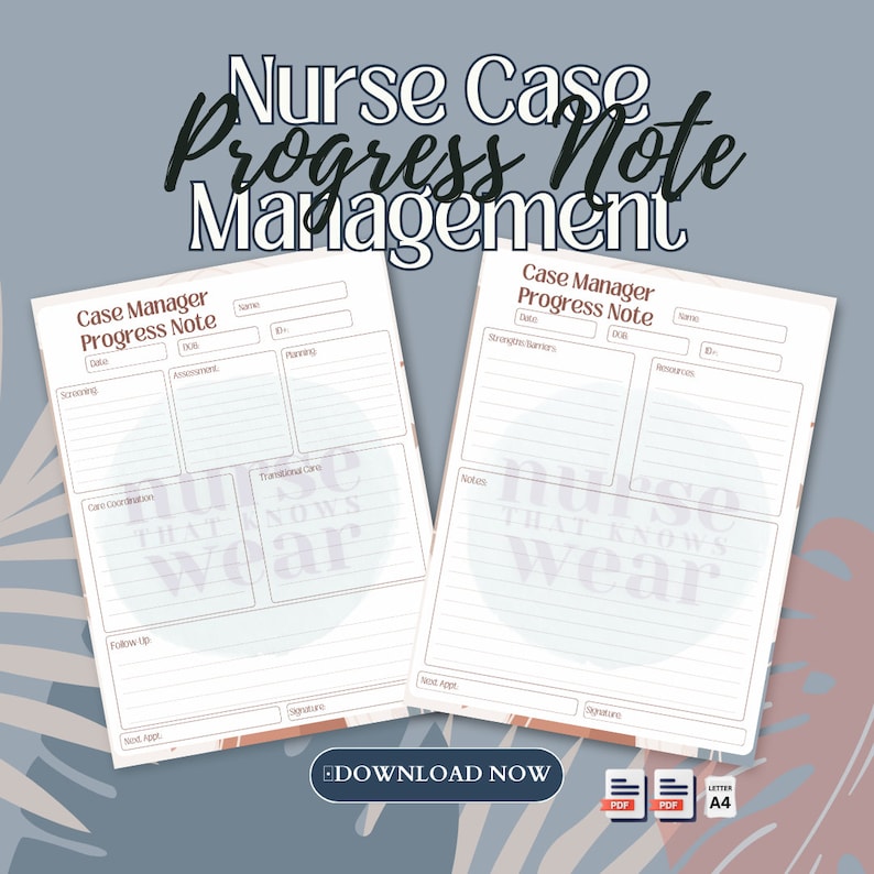 RN Case Manager Progress Note, Care Management Intake Form, Medical ...