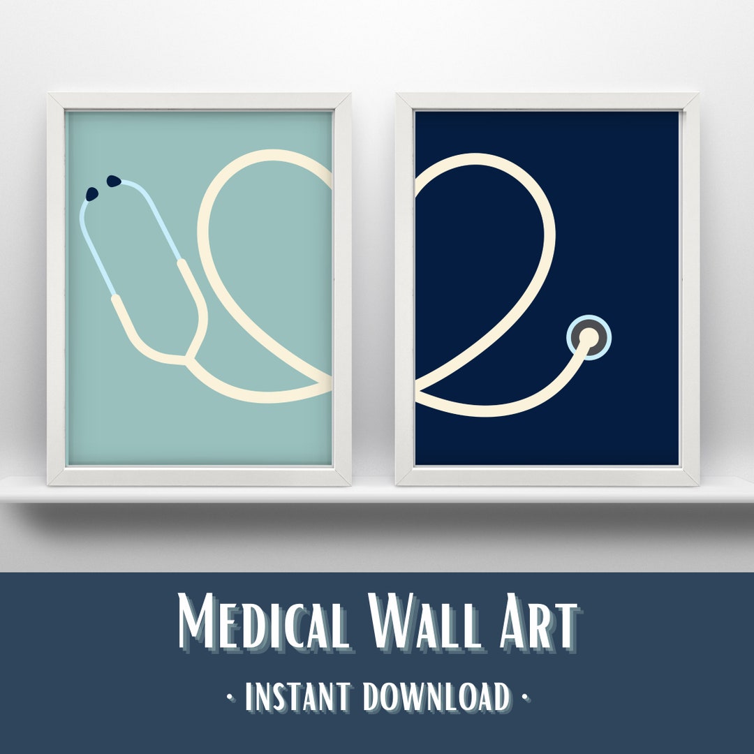 Nurse Wall Art Printable, Registered Nurse Office Decor, Medical Wall ...