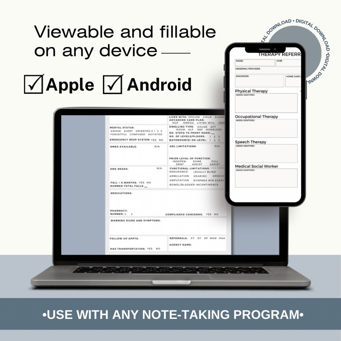 RN Case Manager Discharge Assessment Form, Case Manager Intake Template ...