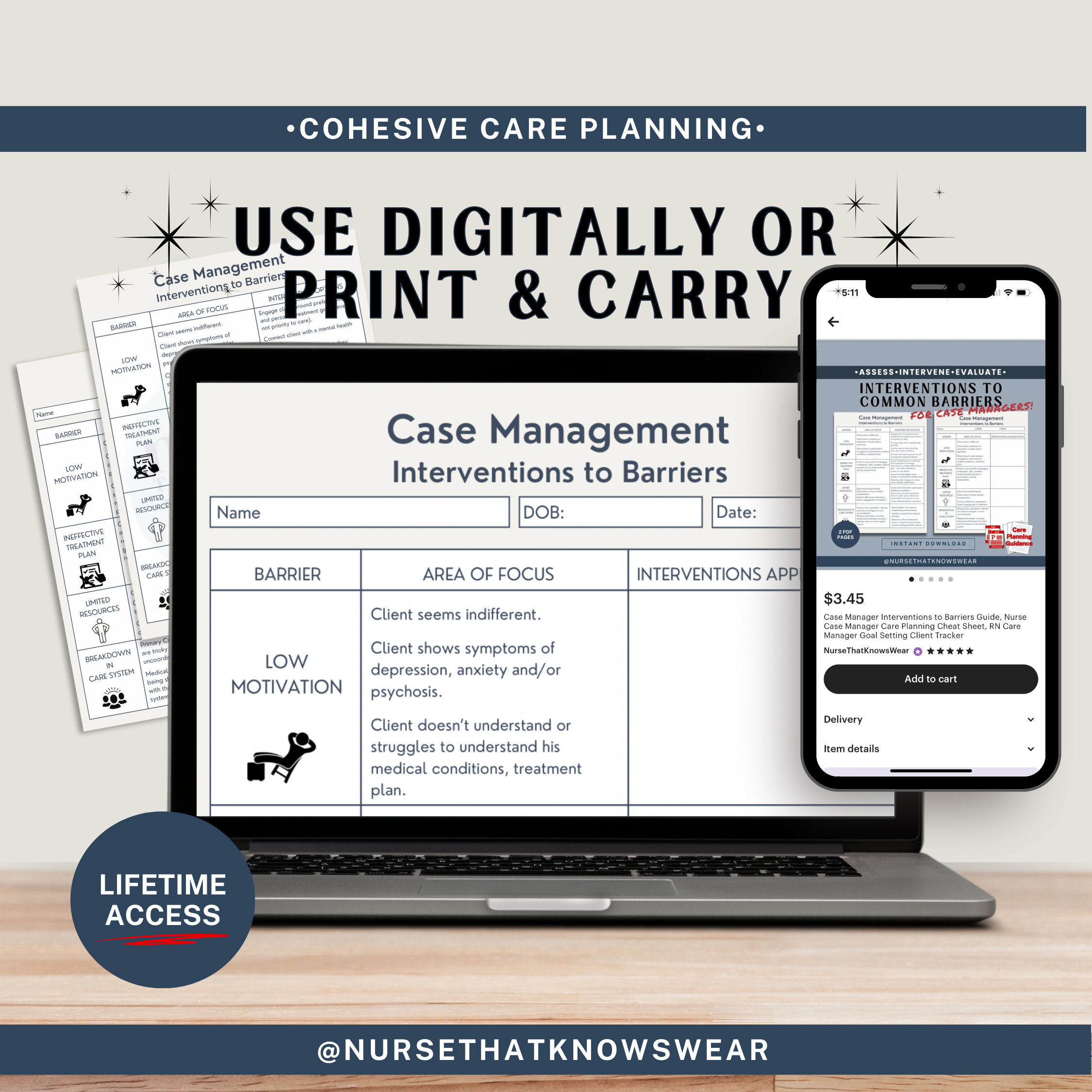 Case Manager Interventions to Barriers Guide, Nurse Case Manager Care ...