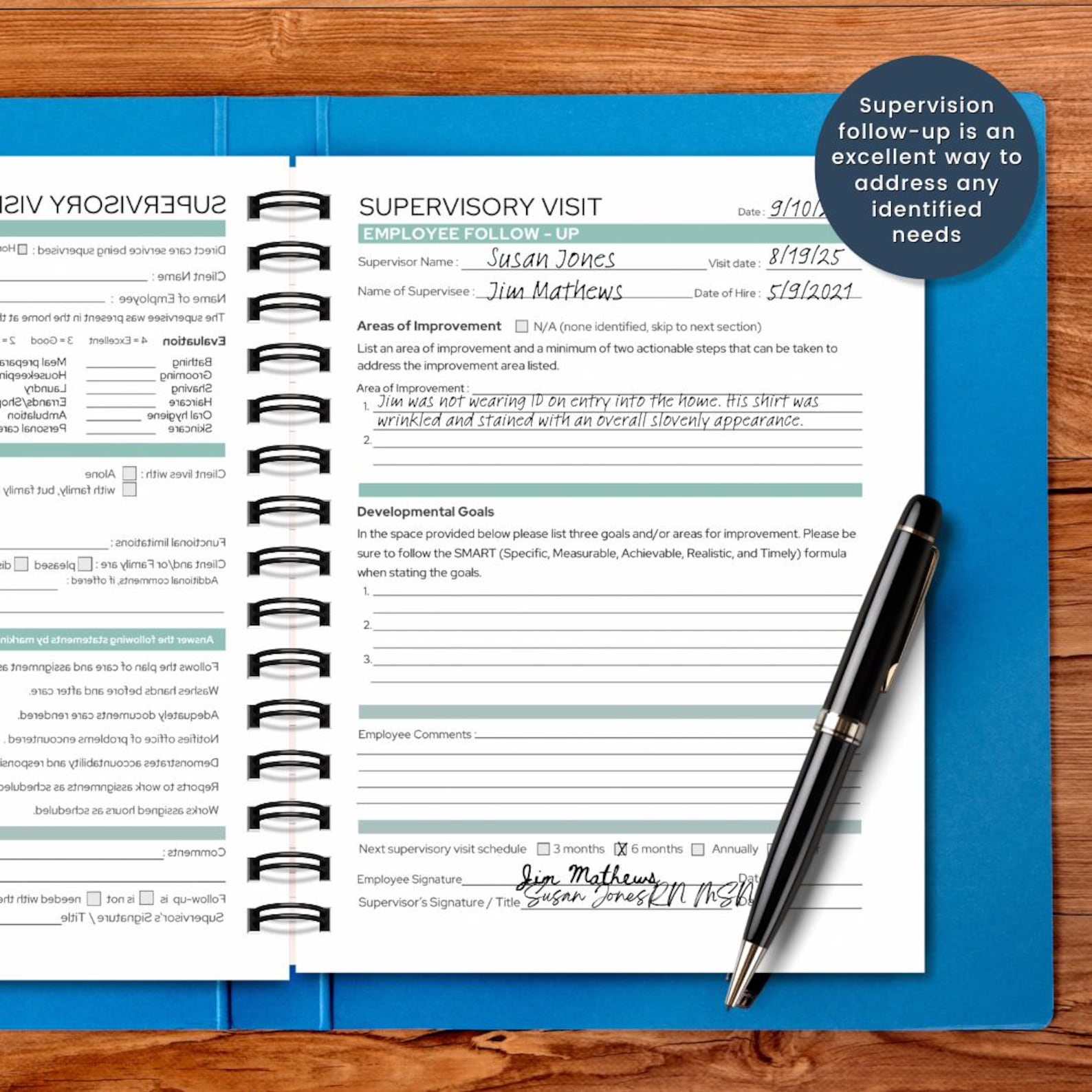 Supervisory Home Health Visit Form, Nursing Assistant Home Supervision ...