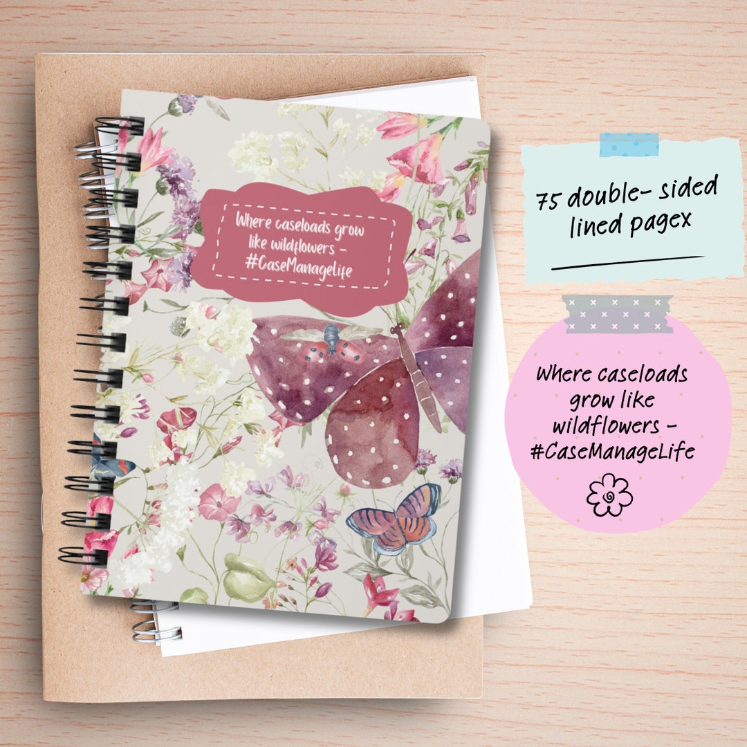 Case Manager Wildflower Journal, Personalization Notebook for Case ...