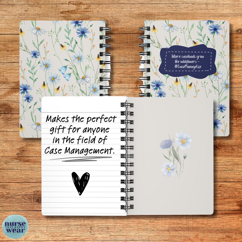 Case Manager Wildflower Journal, Personalization Notebook for Case ...