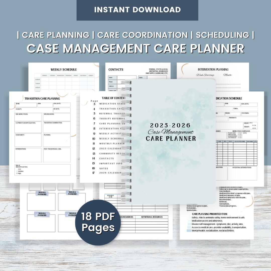2025 Case Manager Care Planner, Nurse Case Management Scheduling ...