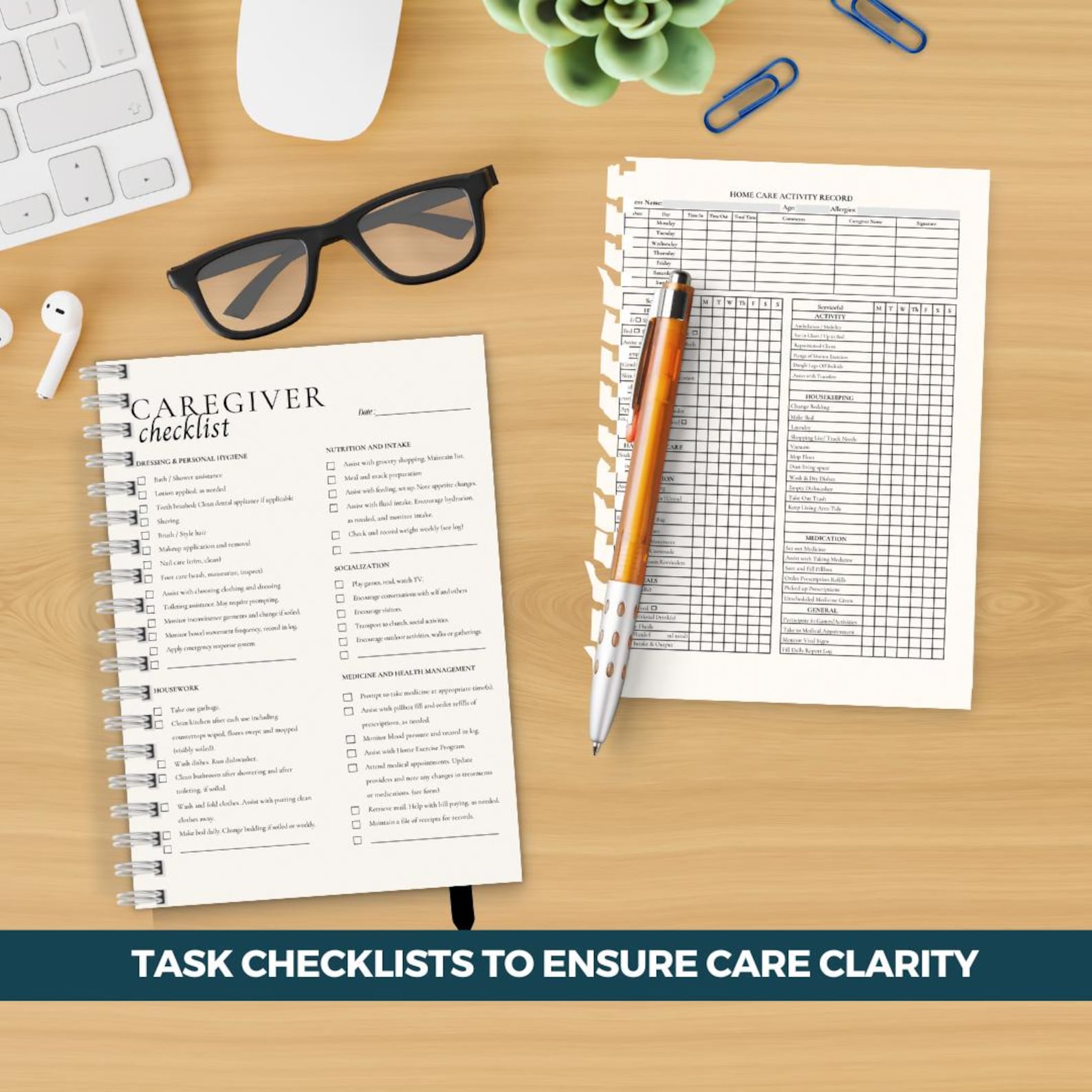 Ultimate Home Caregiver Health Binder, Editable Elder Care Checklist ...