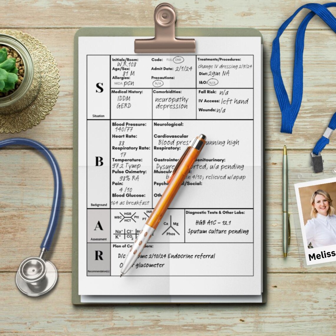 SBAR Report Sheet Nursing Student, Hourly Task Tracker, Detailed Nurse ...