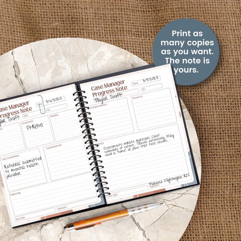 Case Manager Progress Note, Nurse Case Management Intake Note, Social ...