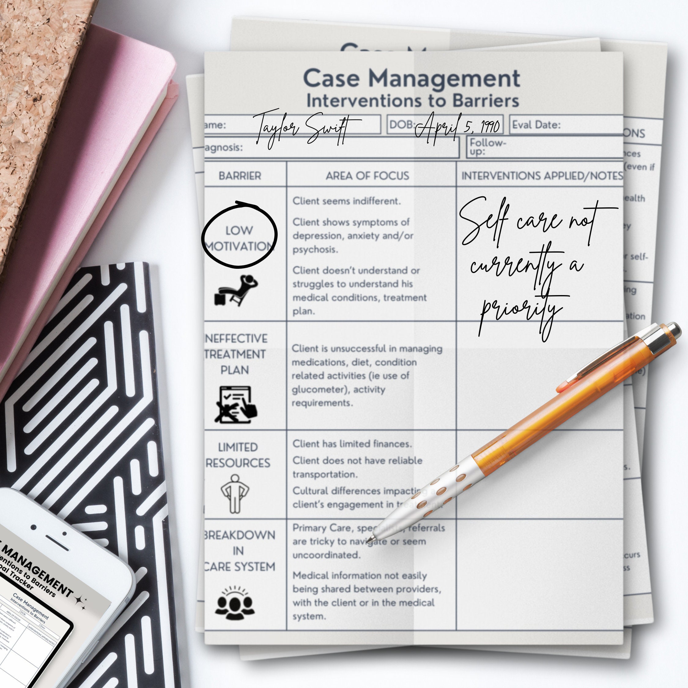 Case Manager Interventions to Barriers Guide, Nurse Case Manager Care ...