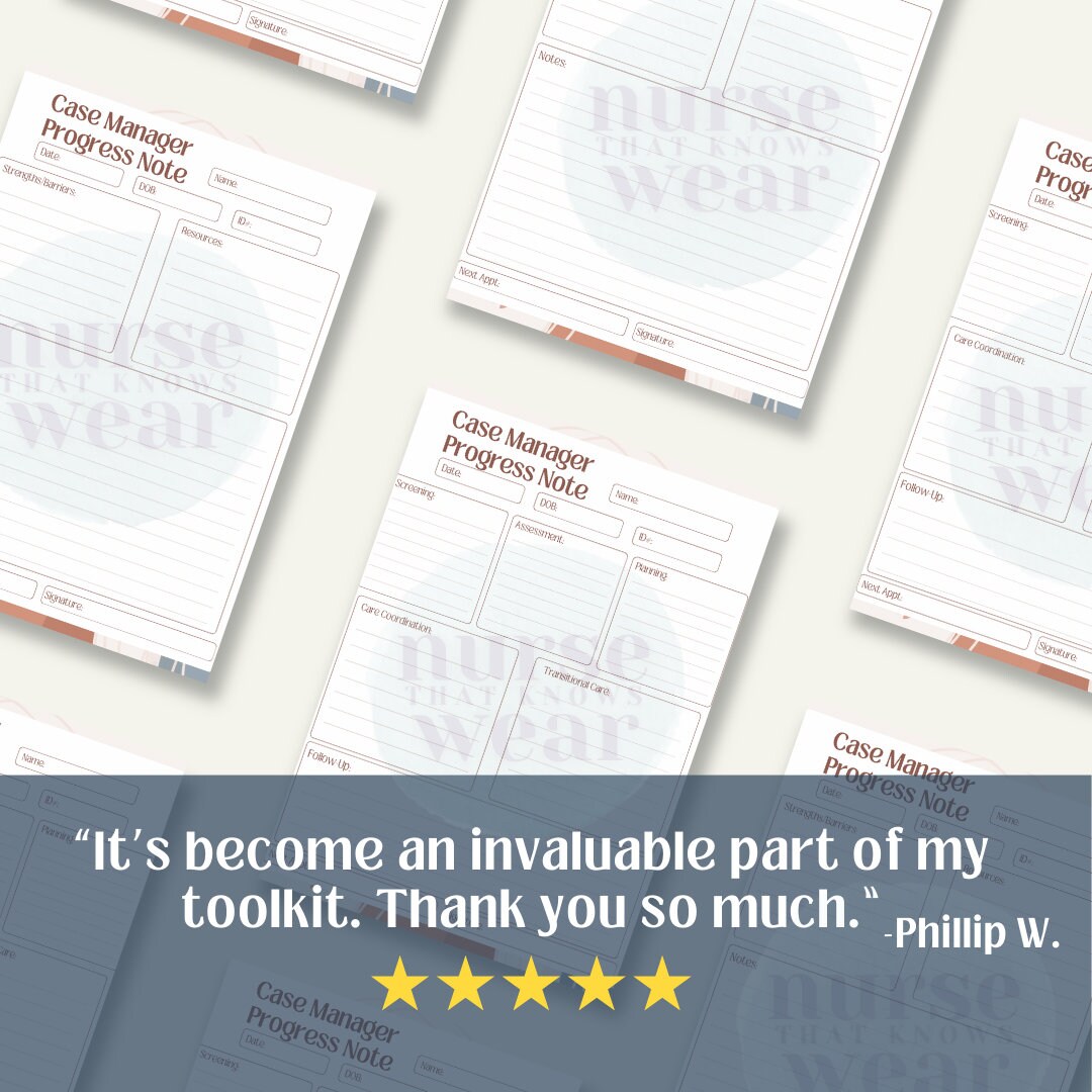 Case Manager Progress Note, Care RN Management Intake Form, Medical ...