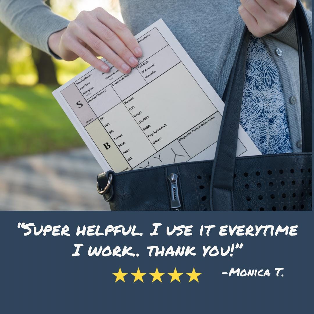 SBAR Report Sheet Nursing Student, Hourly Task Tracker, Detailed Nurse ...