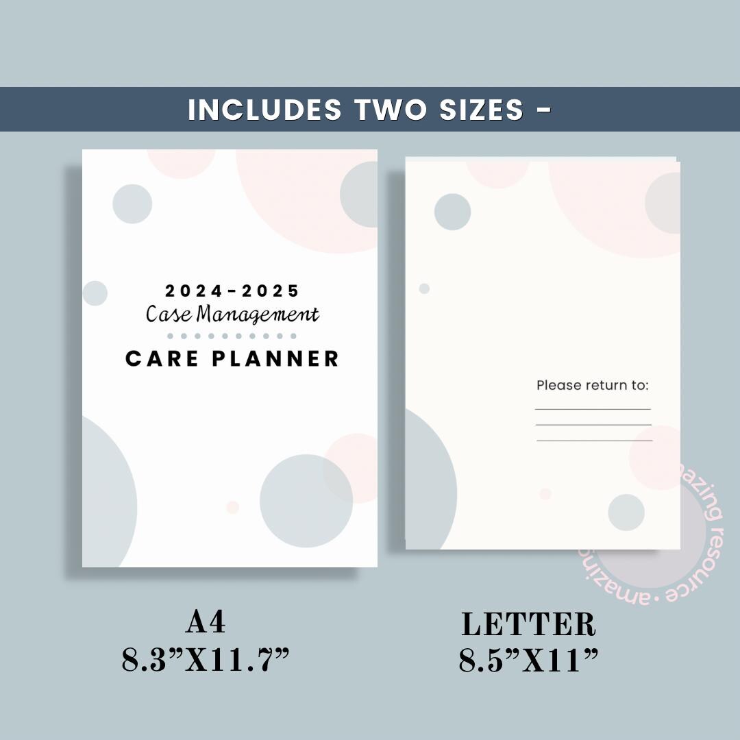 Case Manager Care Planning Printable Planner, Nurse Care Management ...