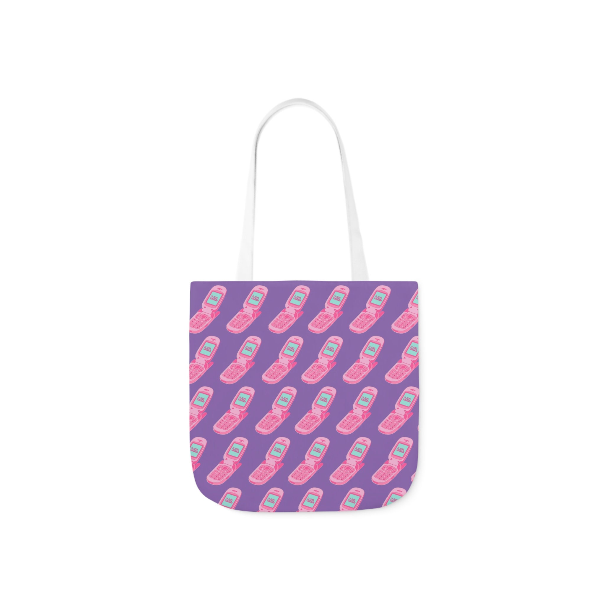 Millennial Y2K Flip Phone Canvas Tote Bag Y2K Aesthetic Tote - Etsy