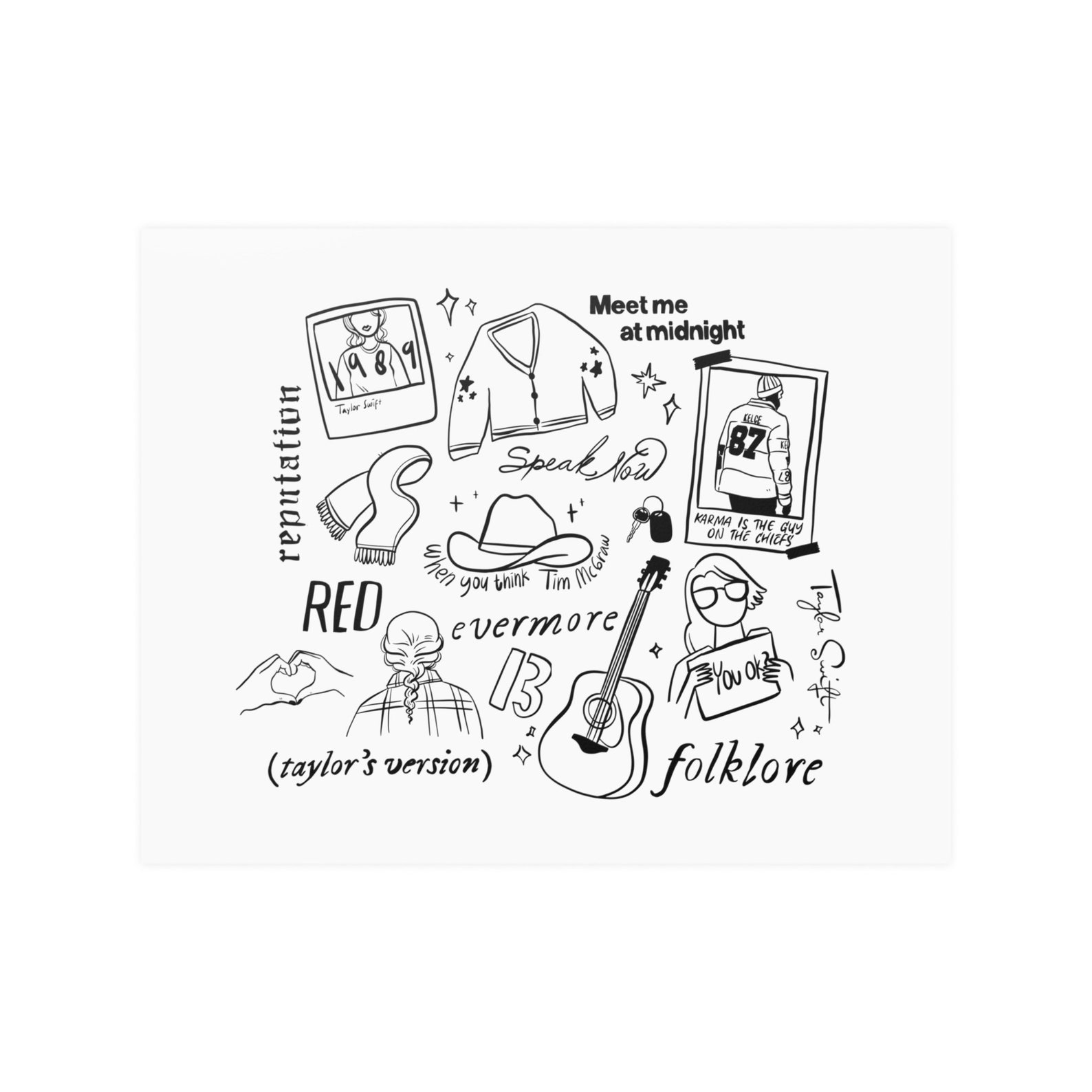 Taylor Line Art Collection Satin Posters 210gsm - Etsy