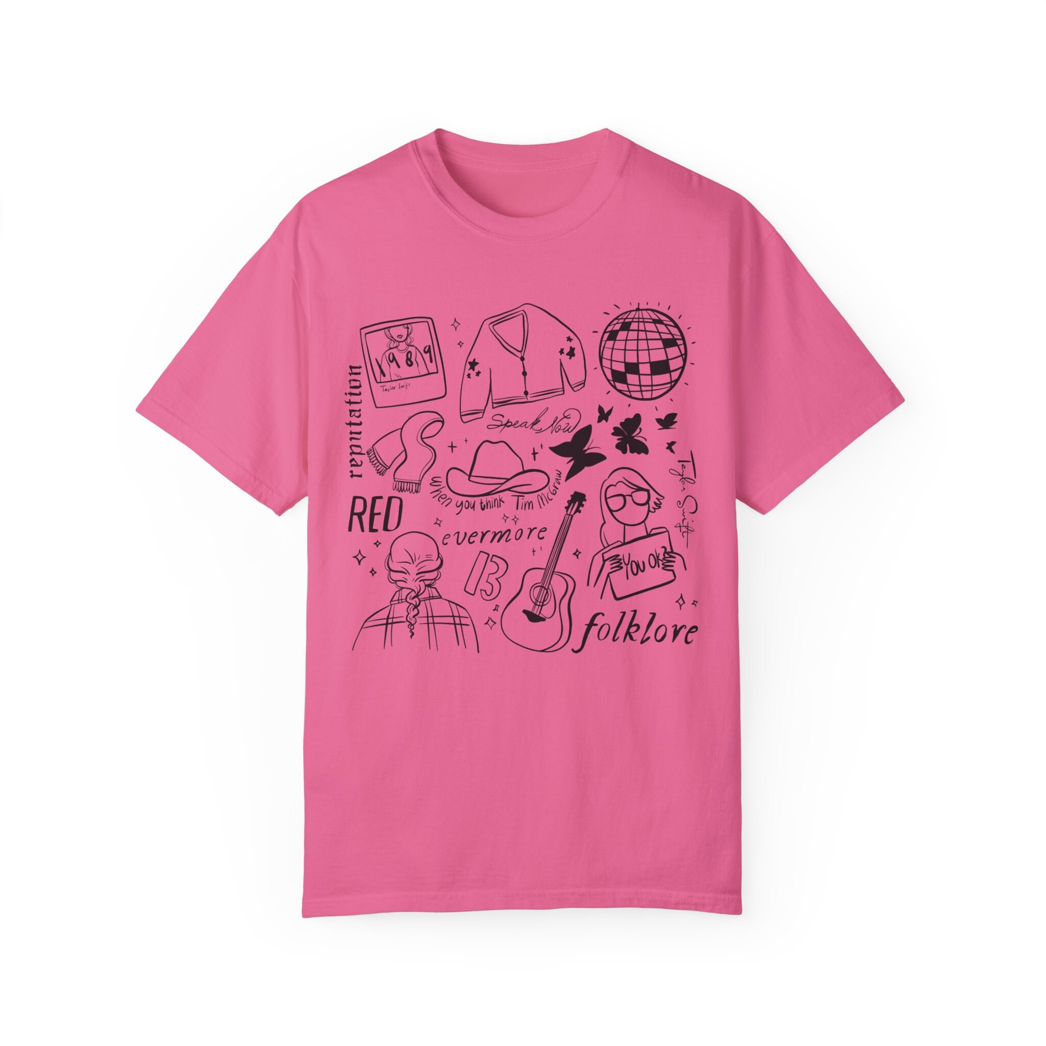 Taylor Art Collection T-shirttaylor Swiftie Mercheras Tourtaylor's ...