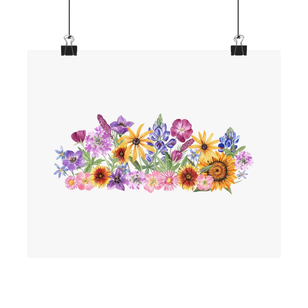 Posters mats haut de gamme fleurs sauvages printanièresDécorations ...